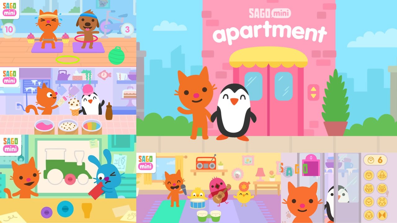 Sago Mini Apartment l Sago Mini World 🌎 l Friends time with Fun Learn ...