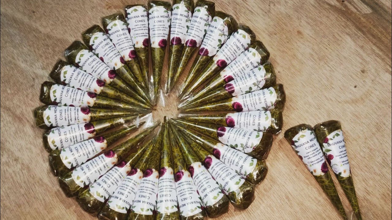 🤏 organic mehndi cones making 🌸 II mehndi || Henna || organic mehndi ...