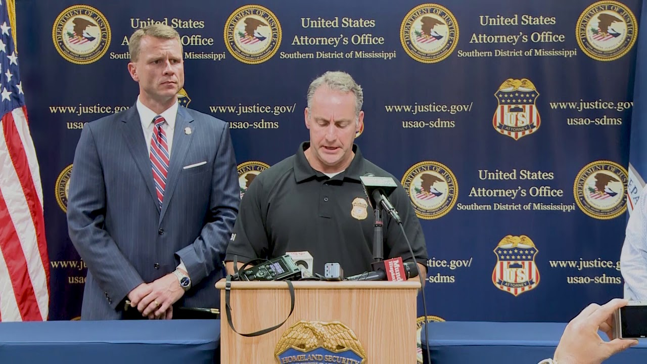 Press Conference: HSI Worksite Enforcement in Mississippi - YouTube