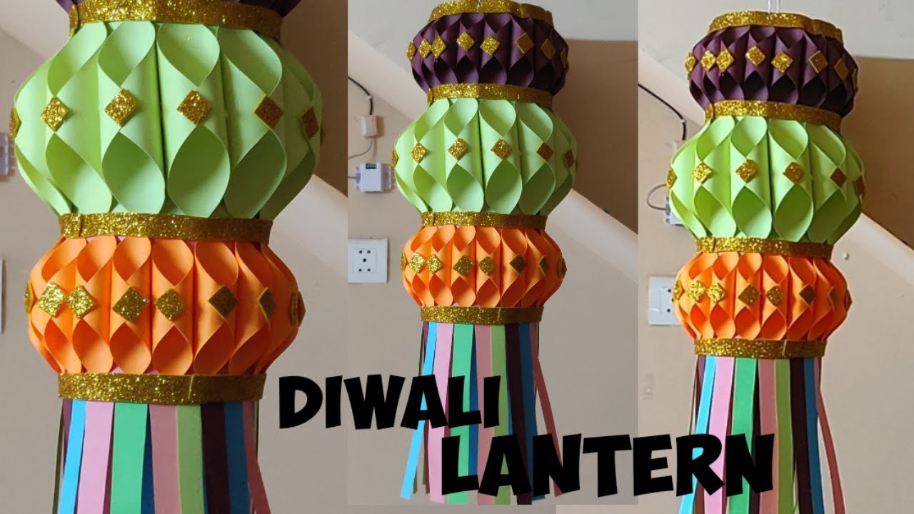 How To Make Lantern For Diwali | Diwali Decoration Ideas | # ...