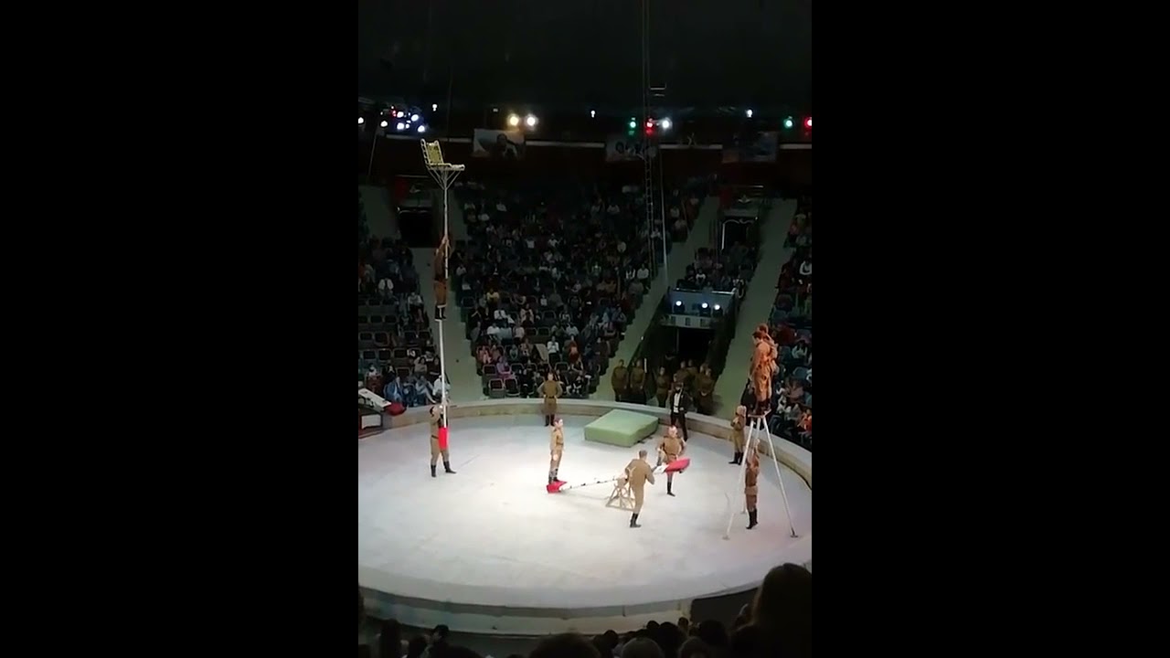 A difficult circus trick performed flawlessly - YouTube