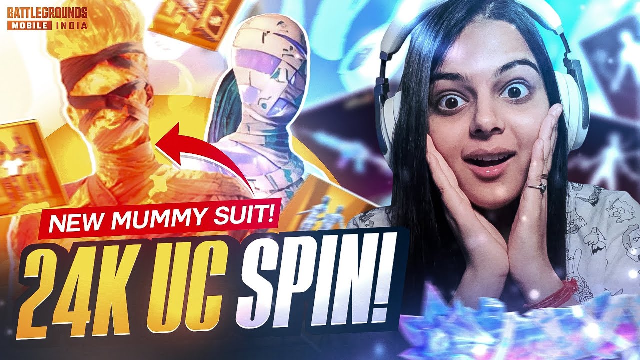 24,000 UC MUMMY SUIT SPIN | BGMI LIVE #bgmi #shortsfeed - YouTube