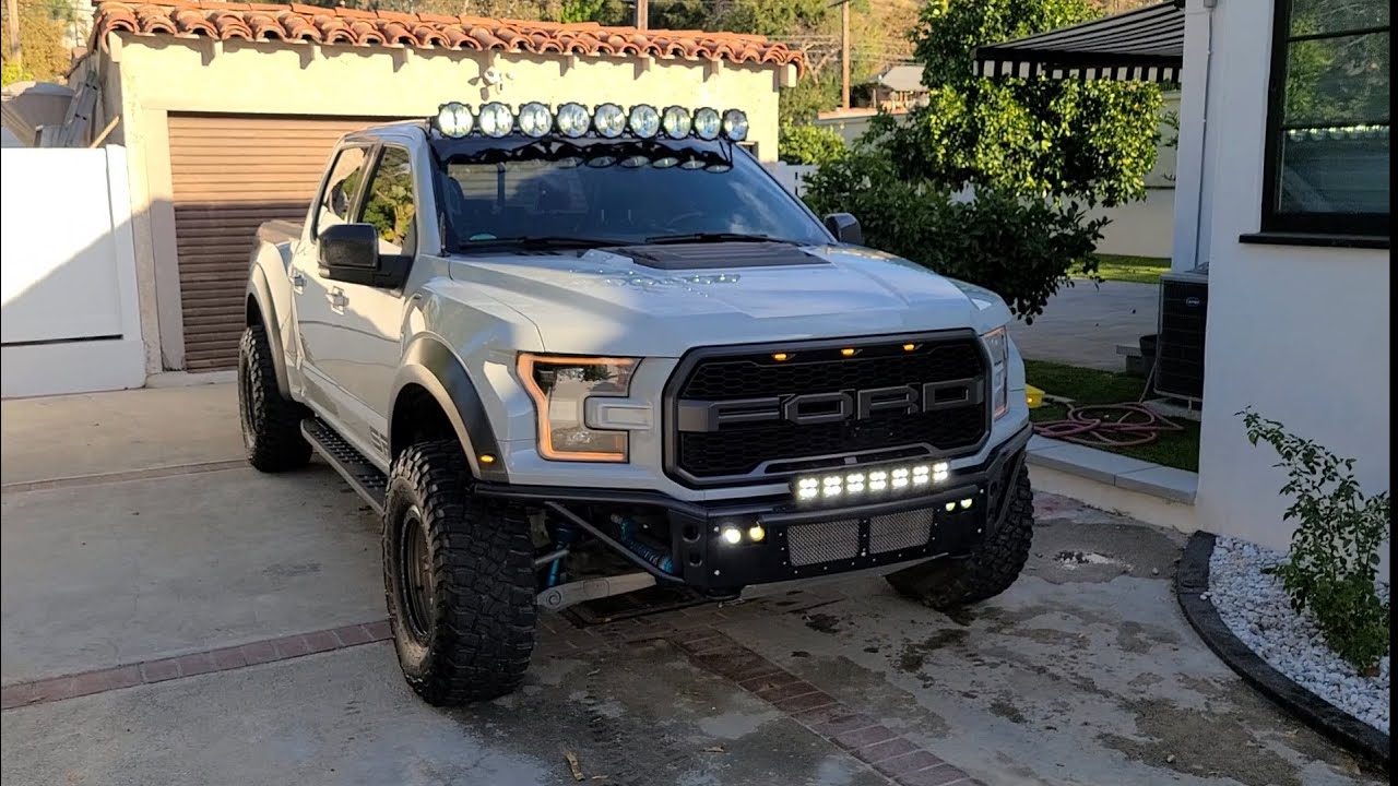 My 2017 Ford Raptor - Walk-around with KC Hilites On - YouTube