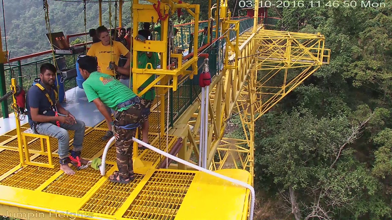 Ajay.. Bungee Jump @ Rishikesh, India - YouTube