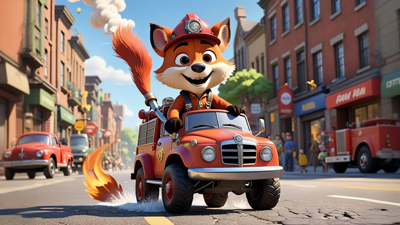Firefighter Fox to the Rescue | Children’s Nursery Rhyme & Adventure ...