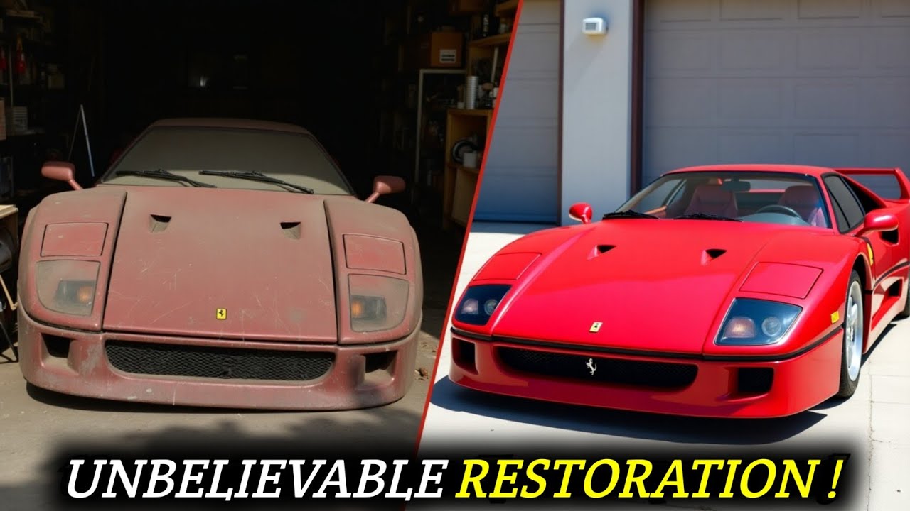 From Ruined to Revived: Ferrari F40 Restoration Masterpiece! - YouTube