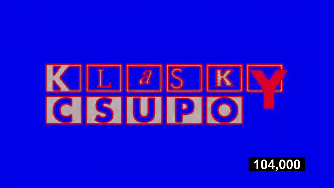 Klasky Csupo Robot Logo in Red Sponge Effect