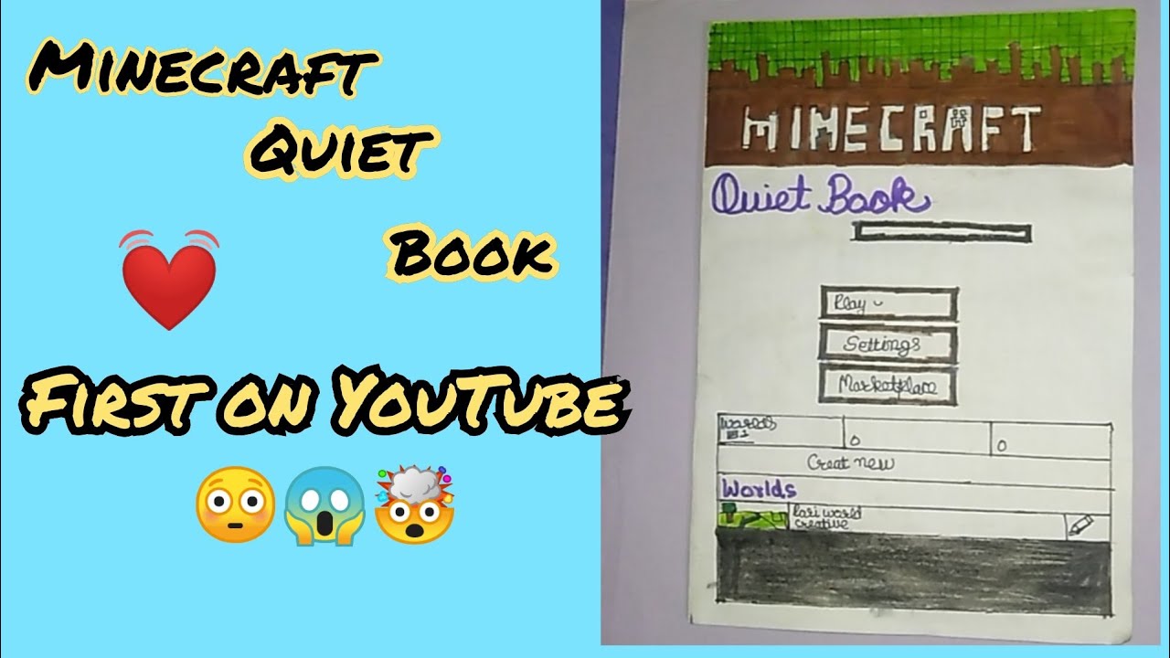 playing with my minecraft quiet book /minecraft quiet book homemade ...