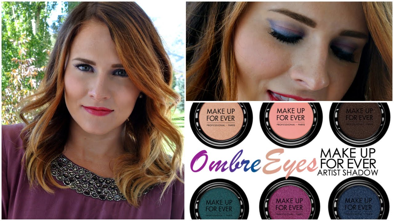 Ombre Eyeshadow Tutorial | Make Up For Ever Artist Shadows - YouTube