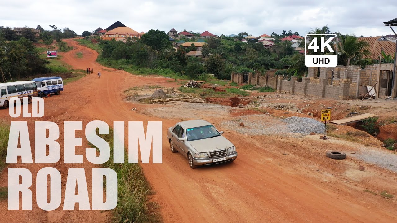 Sunyani Old Abesim Road Drive and Aerial View 4K - YouTube