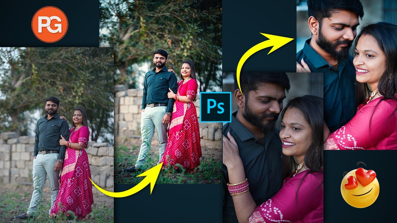 How to Edit Couple Photos in Photoshop || Photo Retouching || Photoshop ...