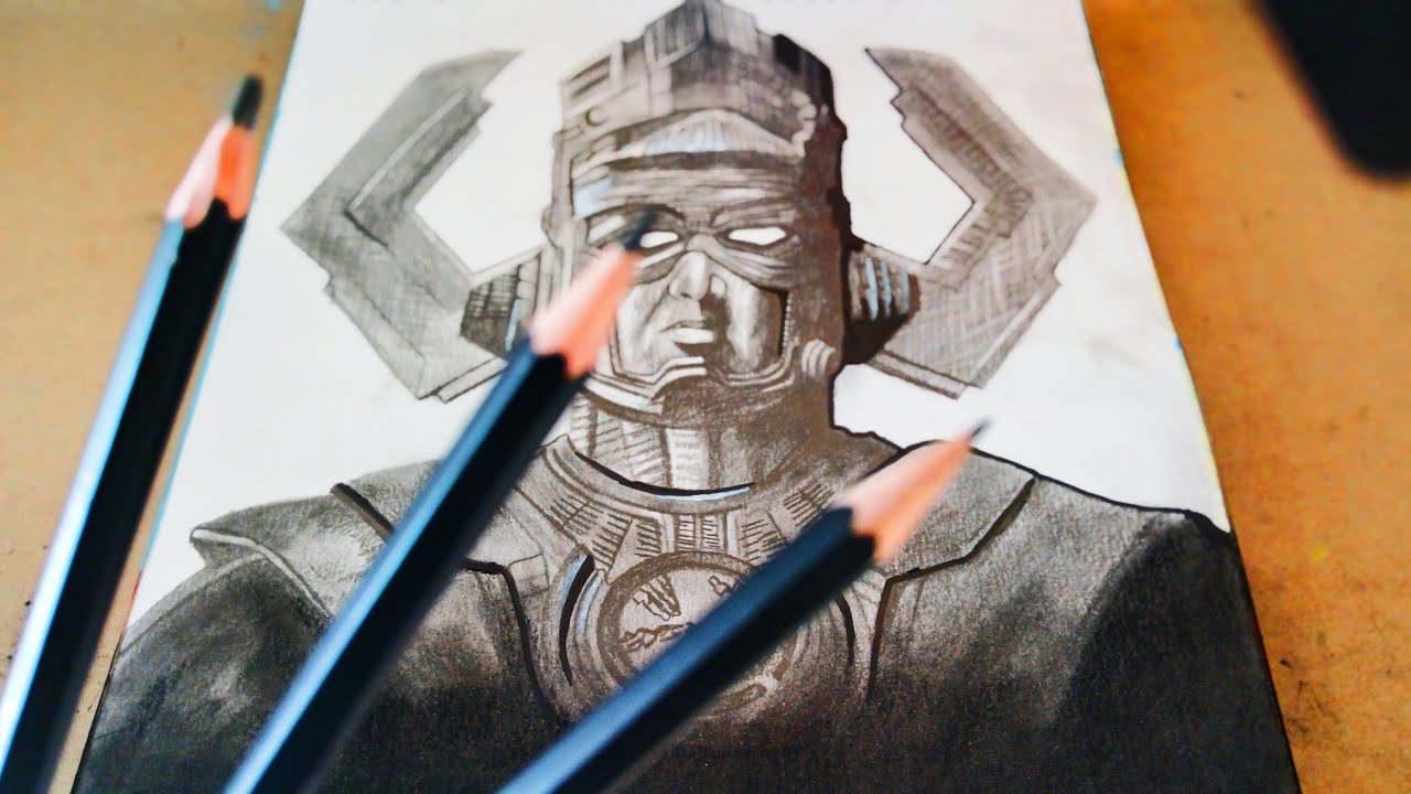 Drawing Galactus from Fantastic Four: First Steps | Epic Pencil ...