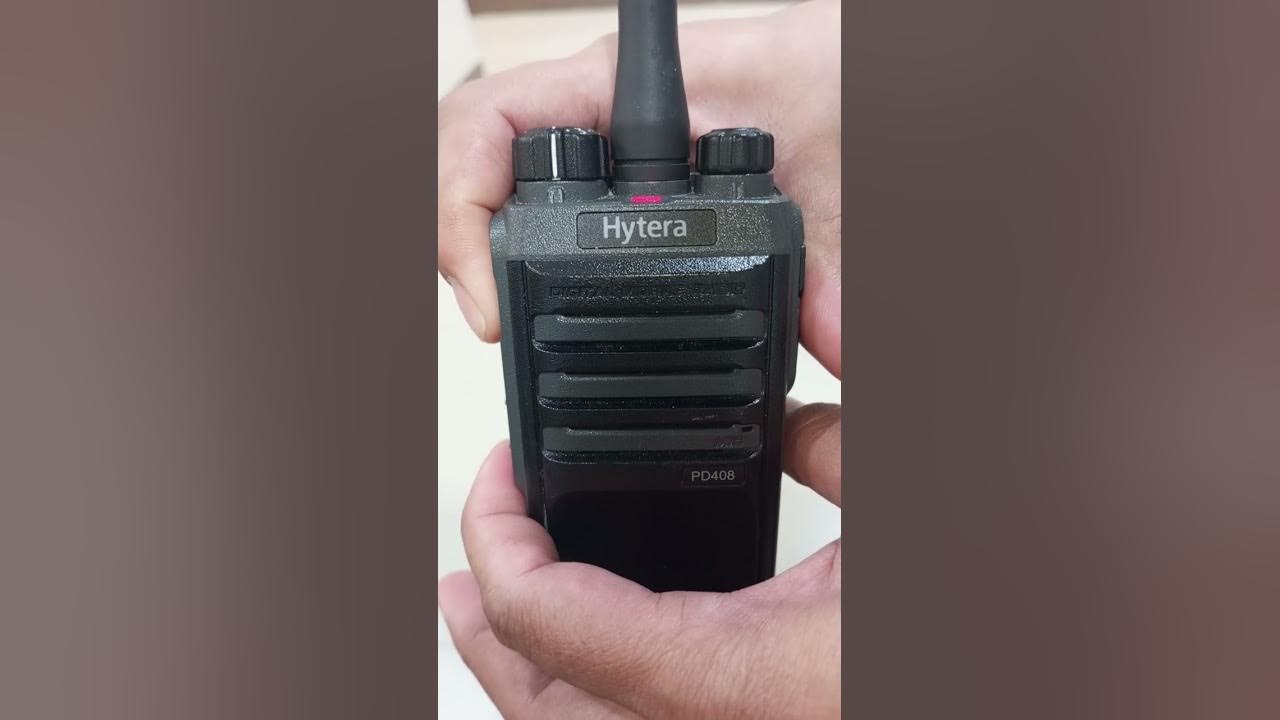 basic steps on how to use digital portable radio,model hytera PD408 ...