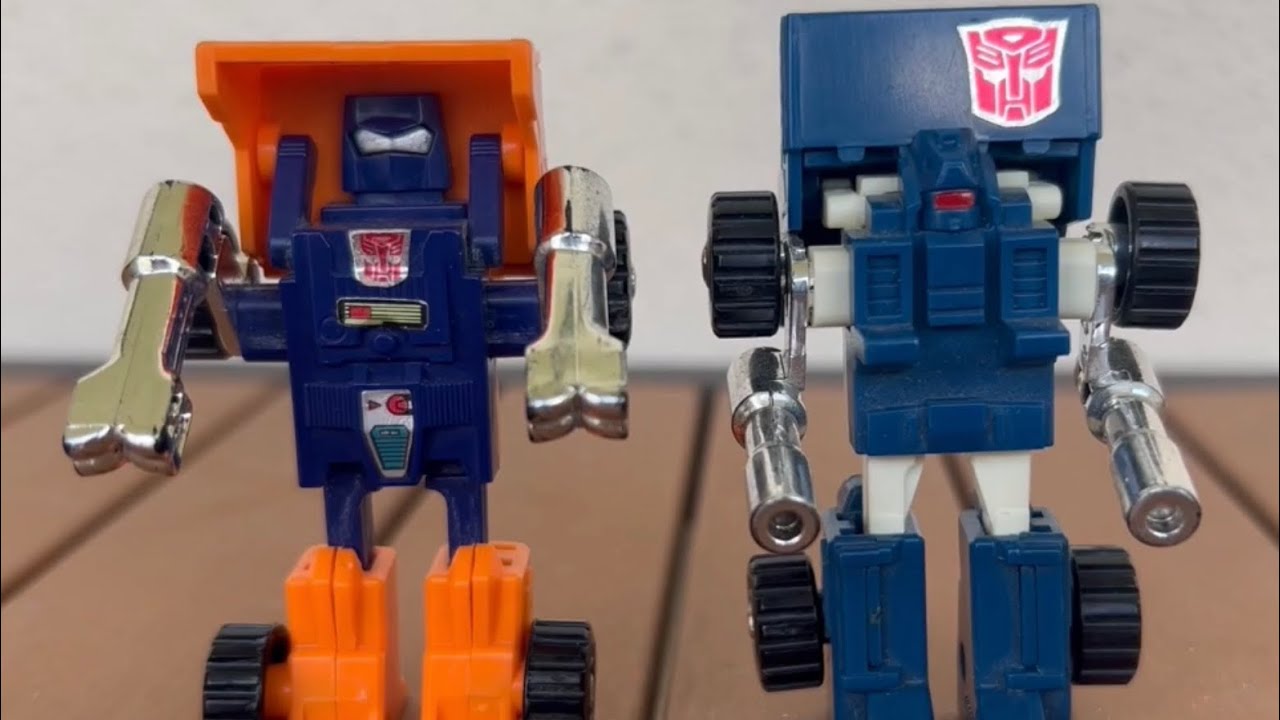 Huffer and Pipes Transformers G1 Minibot Action Figures Spotlight - YouTube