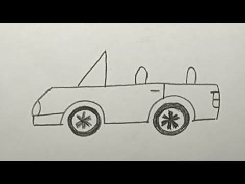 Drawing Tutorial || easy car drawing with pencil || car drawing ...