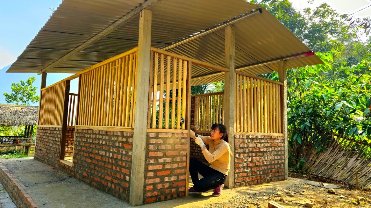 How to combine cement walls and wooden walls for a new house ; Build a ...