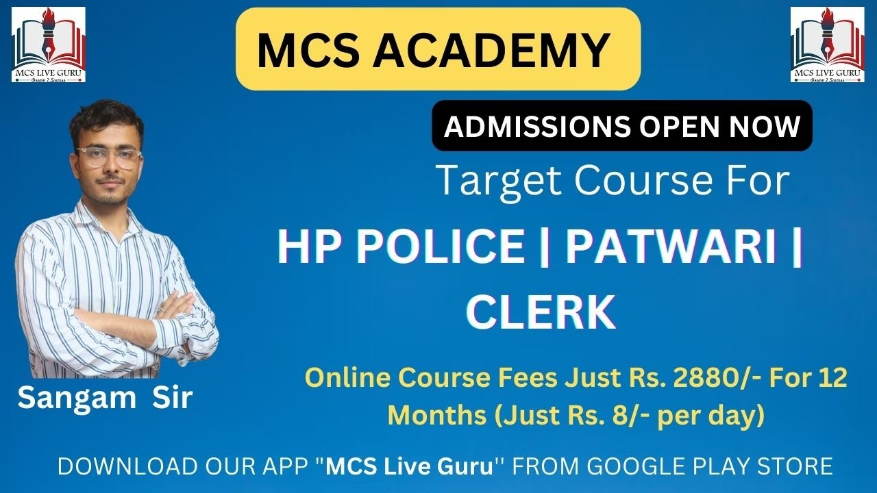 MCS Academy With Sangam Dhadwal Sir - YouTube