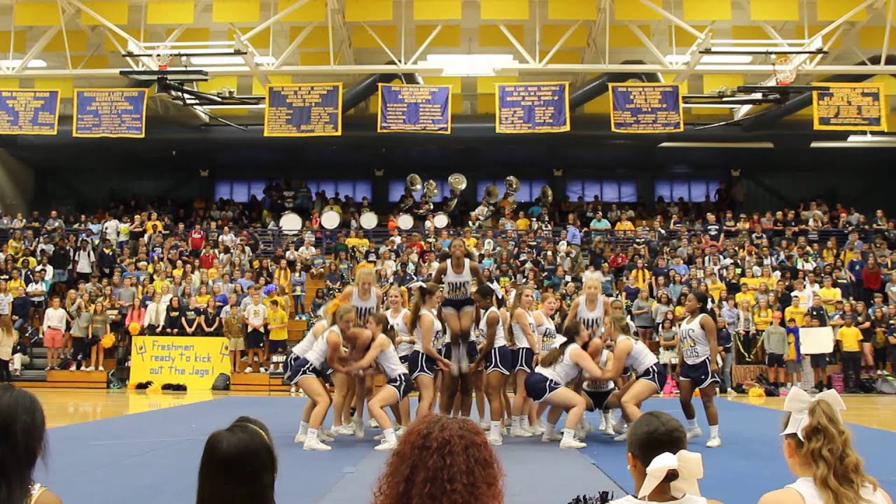 BHS Cheerleaders - 2015 Homecoming Pep Rally - YouTube