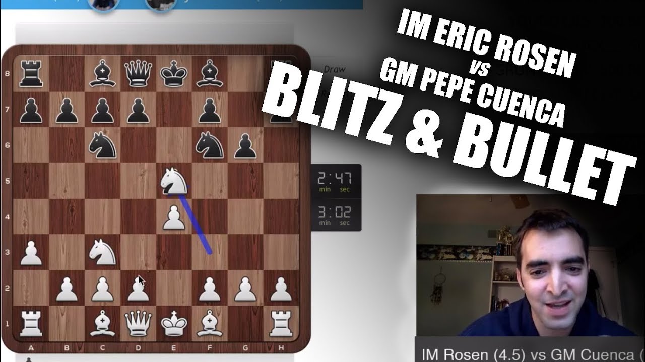 IM Eric Rosen vs GM Pepe Cuenca | Part 2: Blitz & Bullet Chess - YouTube