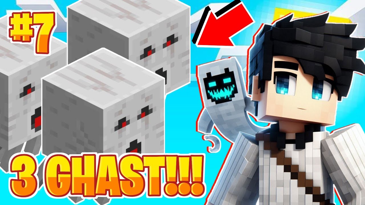 [ SURVIVAL CUBE ] AKU MELAWAN 3 GHAST SENDIRIAN - MINECRAFT SURVIVAL ...