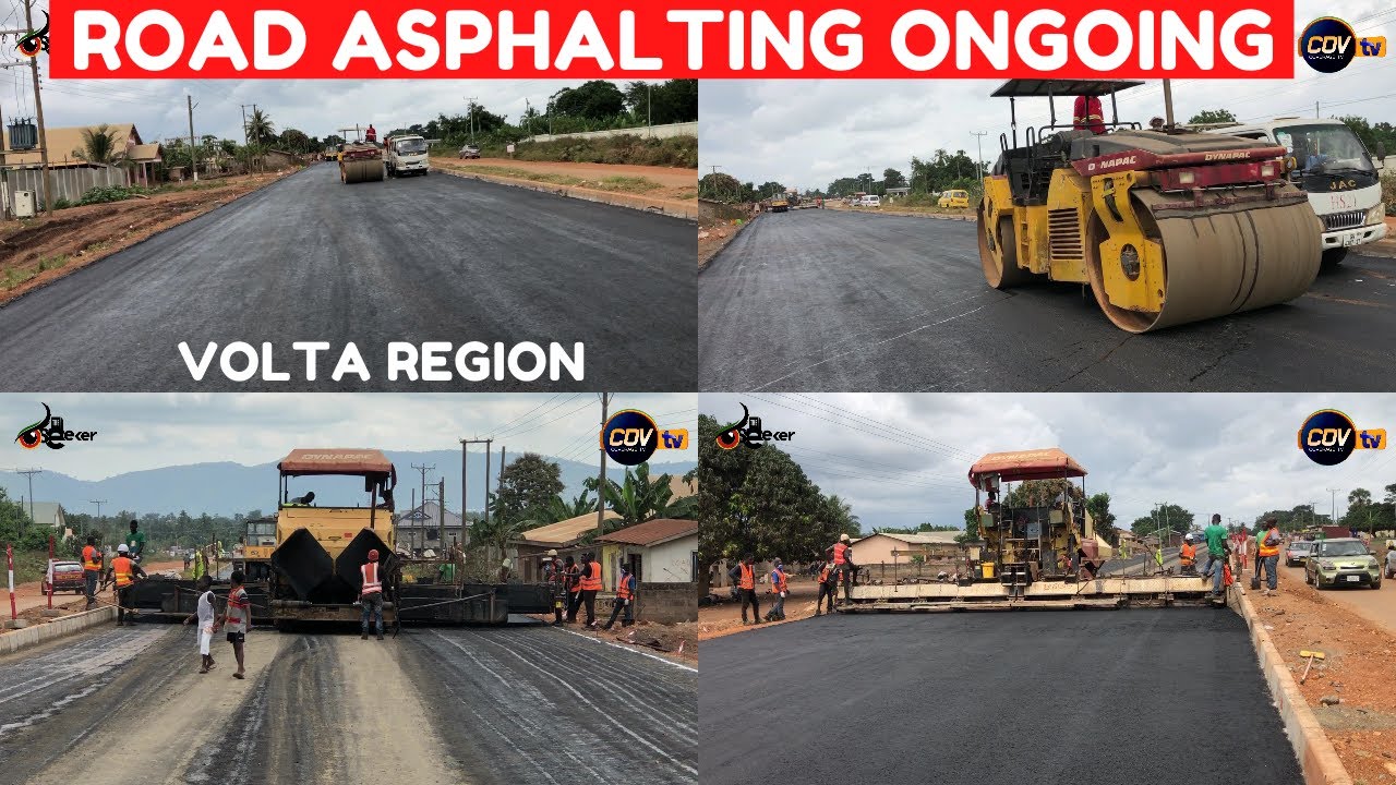 VOLTA REGION Update: QUALITY ROAD ASPHALT Construction Ongoing at ...