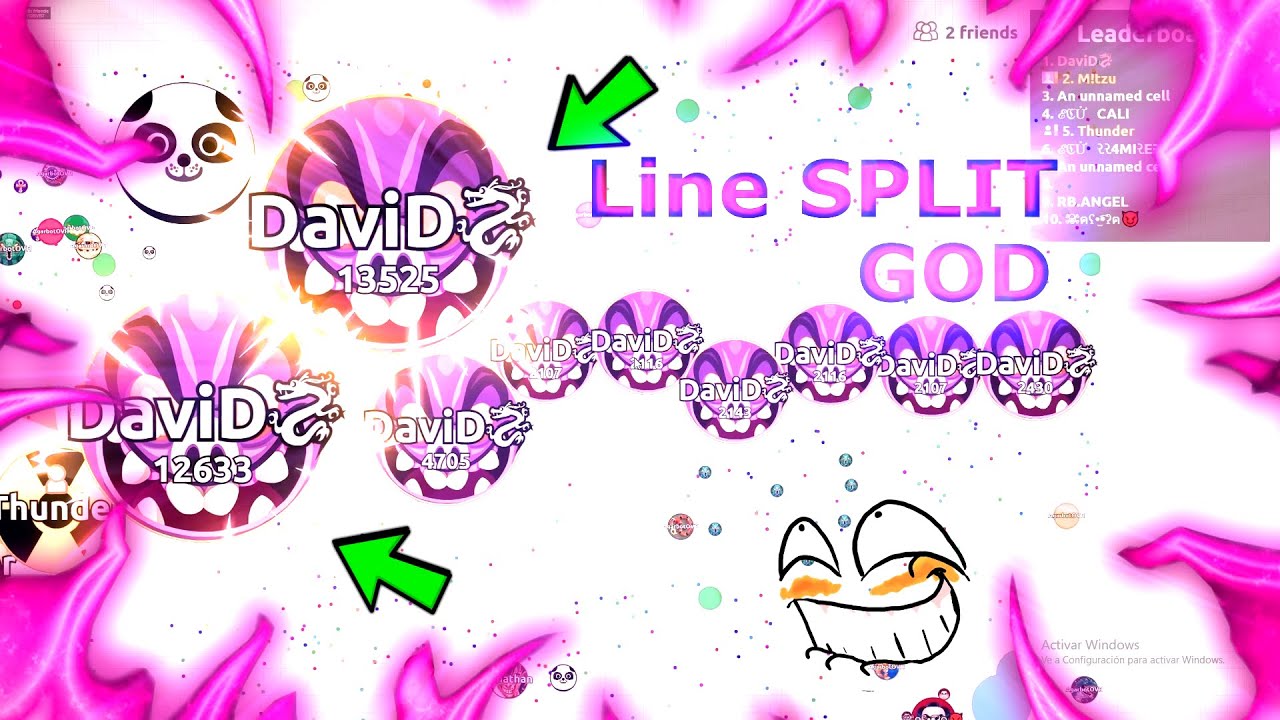 AGARIO I 🔥BRUTAL LINE SPLIT CON AUTO & PRE SPLIT CON TRIPLE SPLIT GOD🔥 KING JUDO 🔥 - YouTube