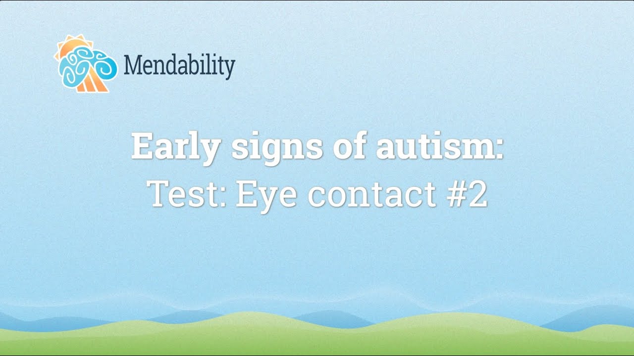 Early signs of autism - Test Eye contact #2 - YouTube