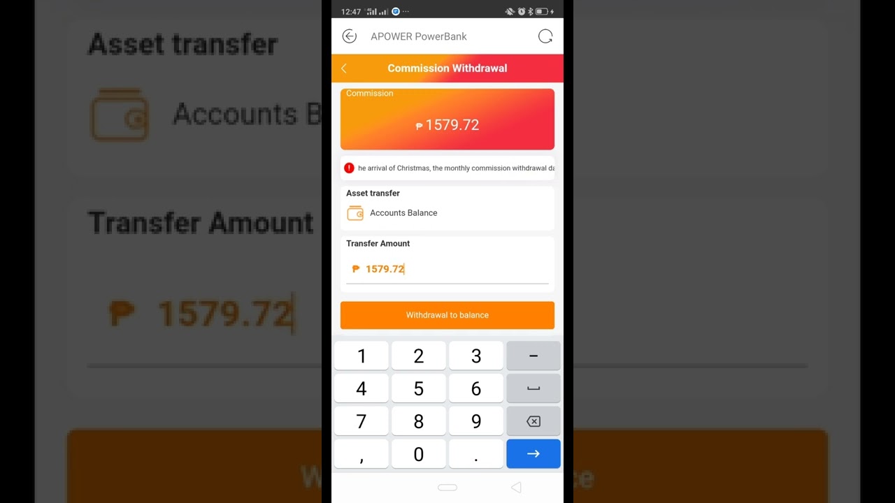 APower: Commission transfer to Balance and Withraw Balance to GCash ...