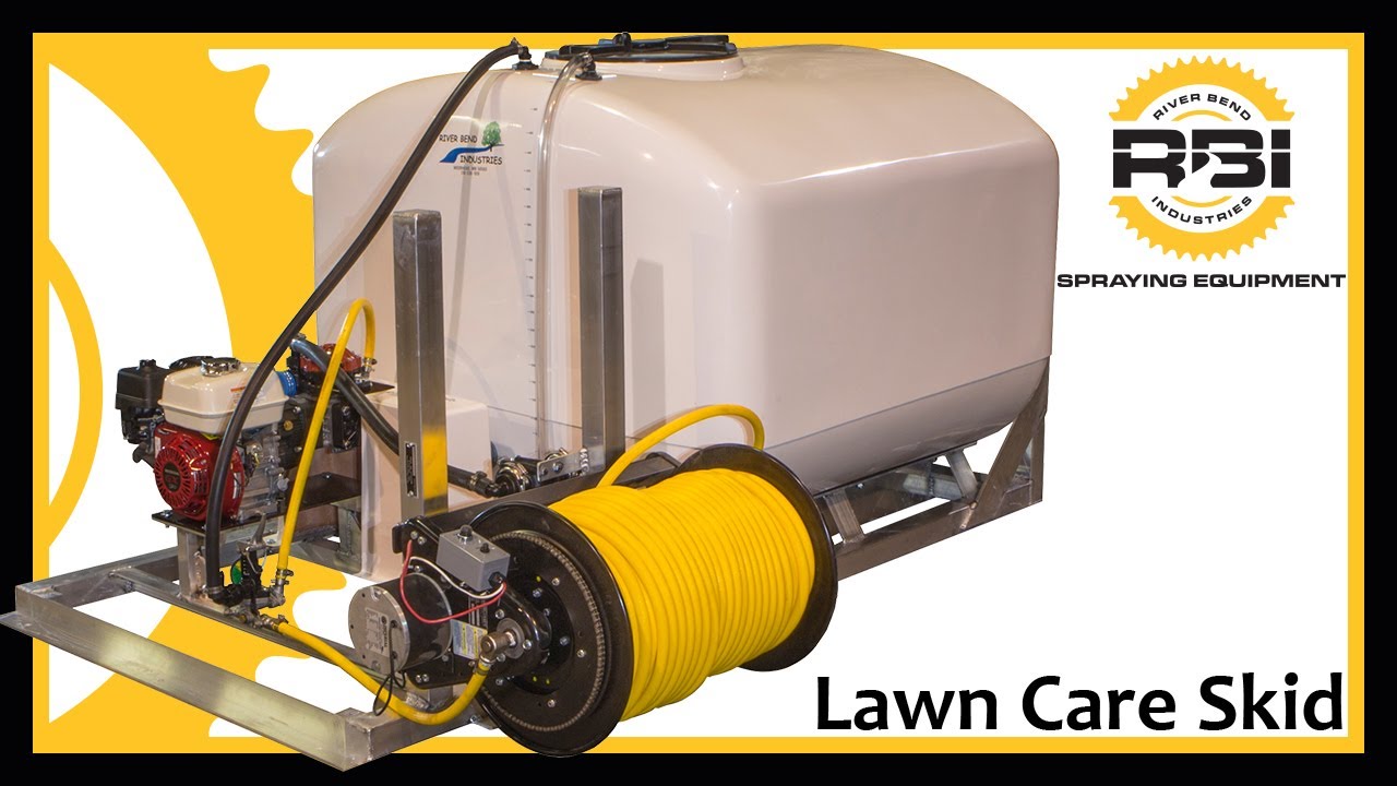 Aluminum Frame Lawn Care Skid - Adjustable Reel - 500 Gallon - Truck or ...