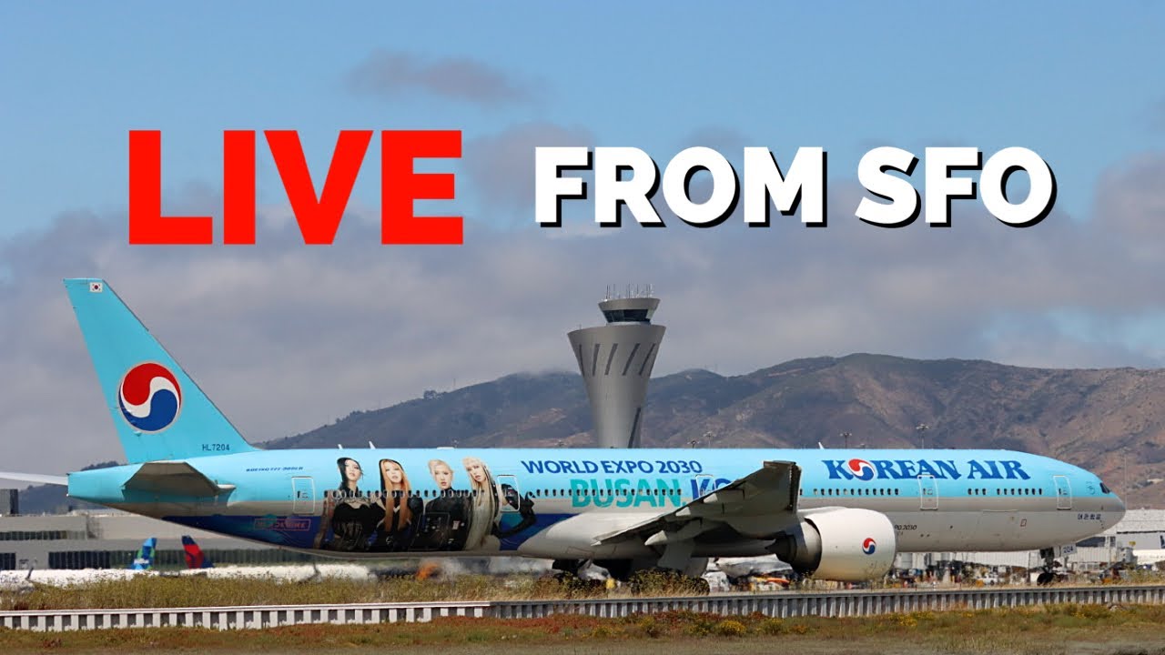 LIVE 🔴 San Francisco International Airport (SFO) | LIVE ATC - YouTube