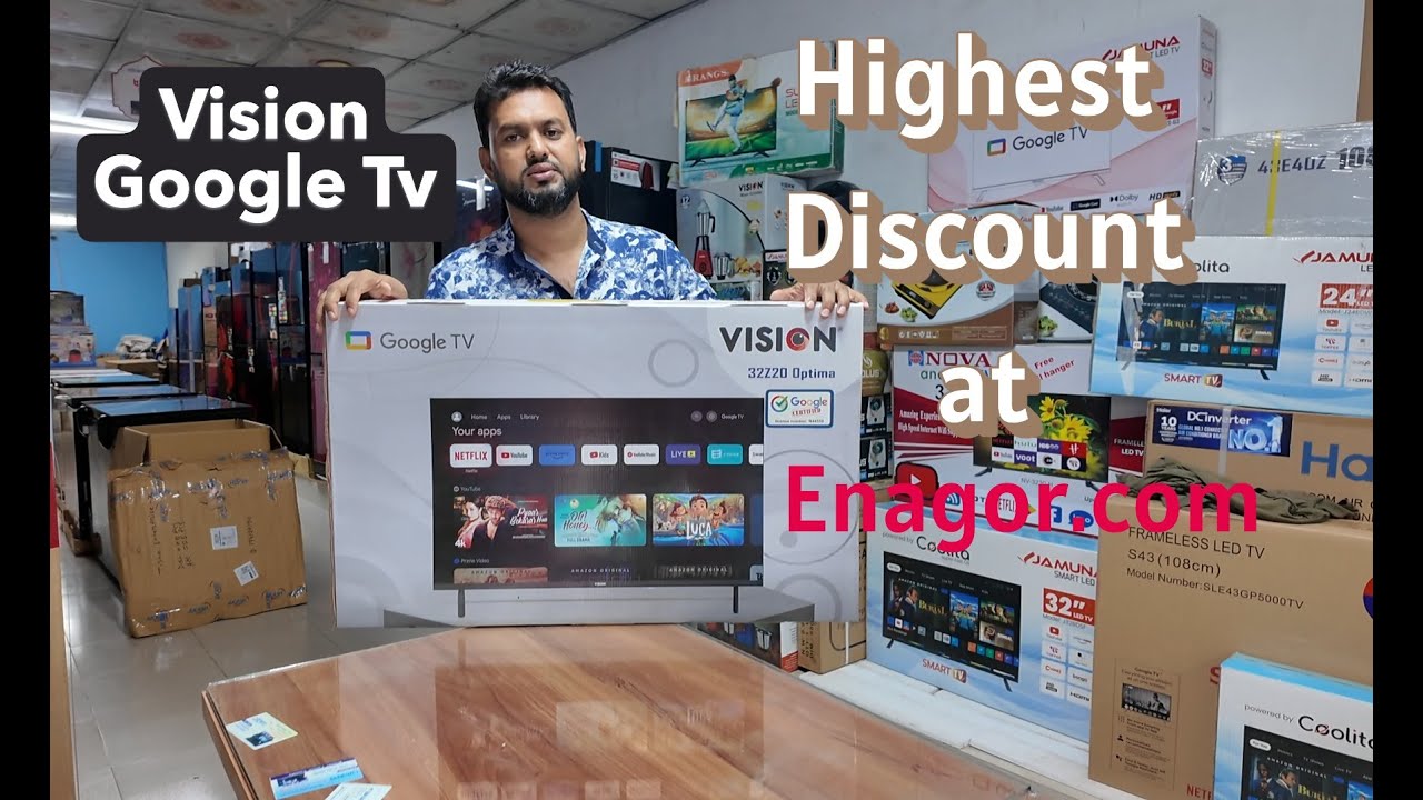 Vision 32 inch google Smart LED Tv Z20 Optima Best deals at enagor.com ...