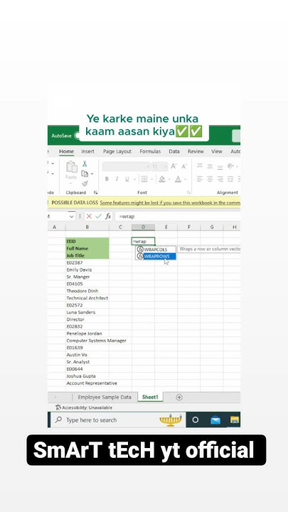 Add Data In Different Columns Shorts Spreadsheet Exceltricks Excelfunction