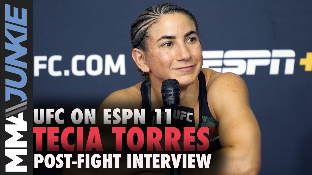 Tecia Torres talks snapping four-fight skid | UFC on ESPN 11 post-fight ...