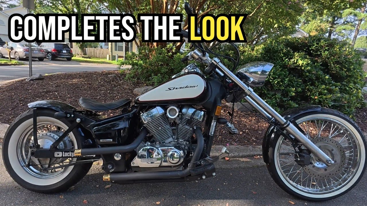I FINISHED the VTX 1300 Headlight Install on my Honda Shadow 750 Aero ...