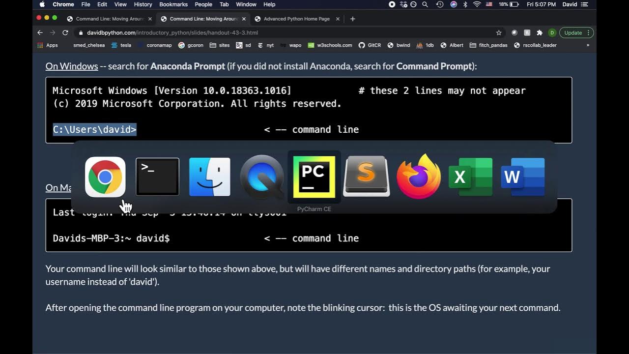 Operating System Command Line - YouTube