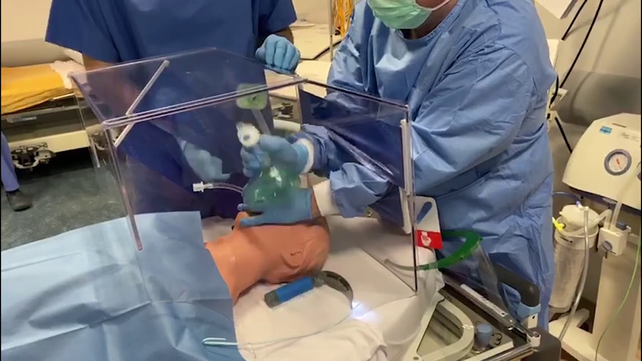 Rapid Innovation Unit Intubation PPE aerosol protection box/hood for ...