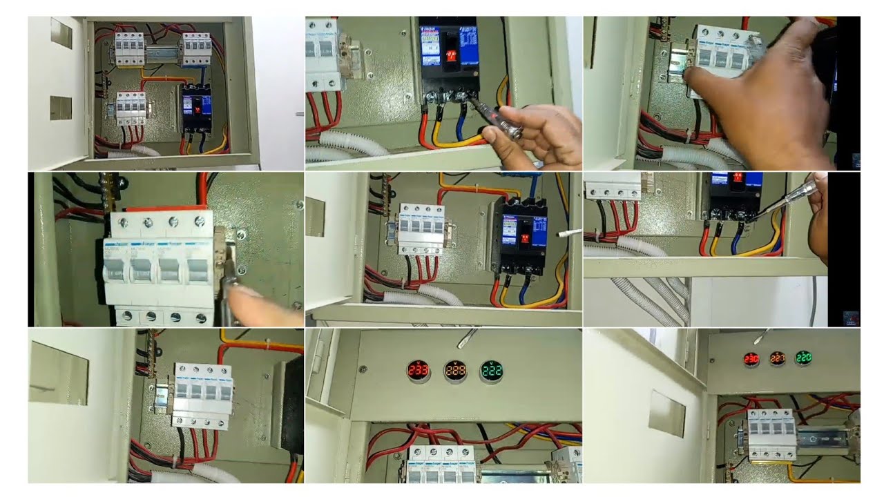 how to work 3 phase panel - YouTube