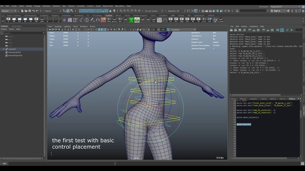 create spine build part 02(blog) - YouTube
