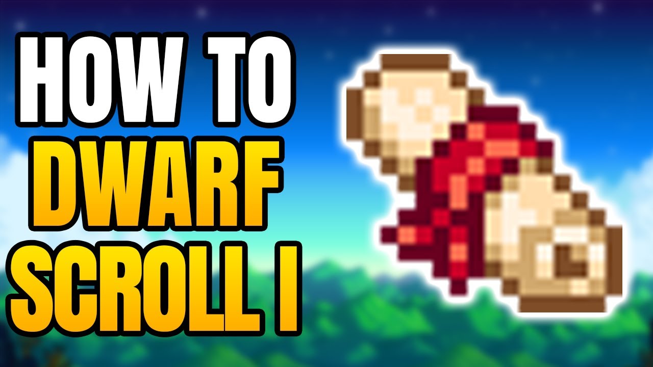 How To Get Dwarf Scroll 1 In Stardew Valley | Best Way To Find The Red ...