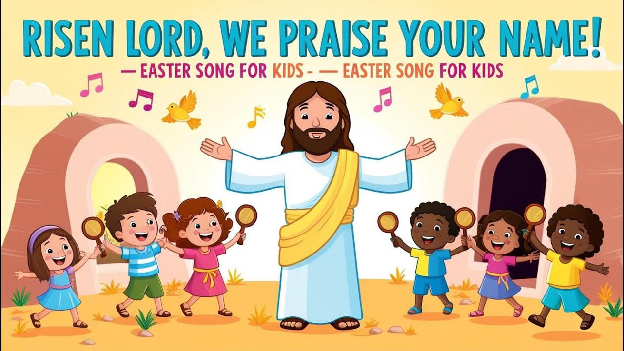 Risen Lord, We Praise Your Name!” Bible Songs for Kids | Kids Praise ...