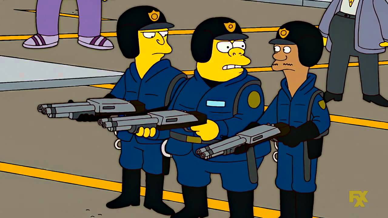 The Simpsons S18E07 – Chief Wiggum calls the shots! - YouTube