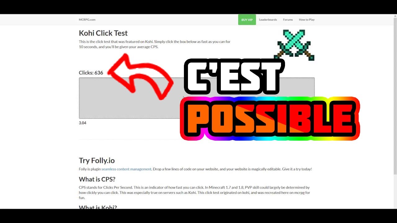 500 clicks en 10 secondes!! - YouTube