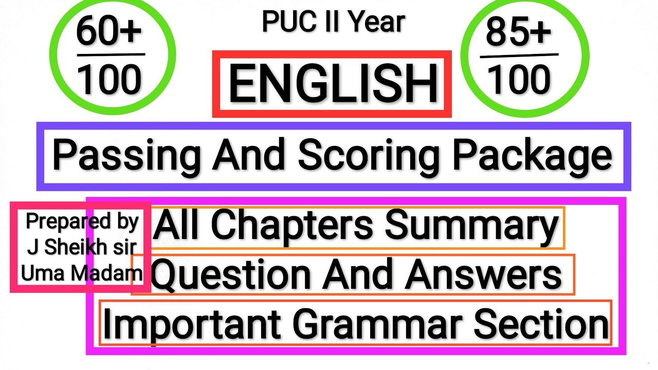 PUC II Year ENGLISH All Chapters Summary And Questions Answers And puc-ii-year-english-all-chapters-summary-and-questions-answers-and