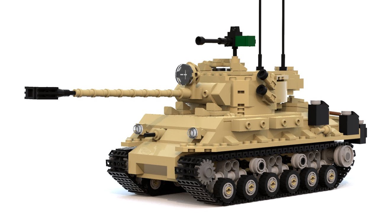 LEGO M51 (W) Super Sherman Instructions - YouTube