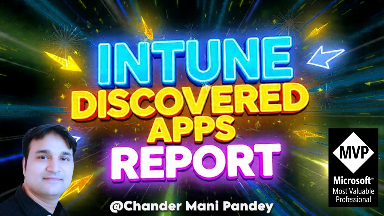 How to Generate Microsoft Intune Discovered Applications Report - YouTube