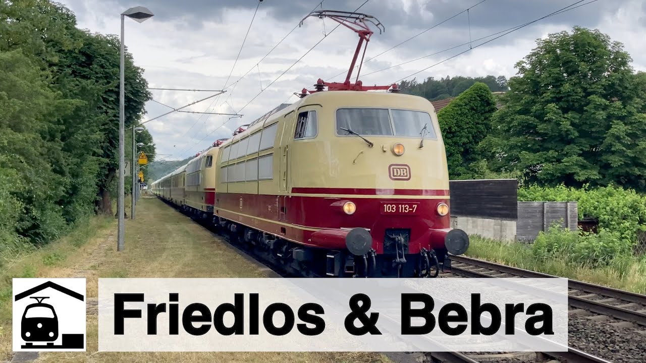 Viel los in Friedlos: BR 628 "Maria" + 2 x BR 103 + kleiner Besuch in ...