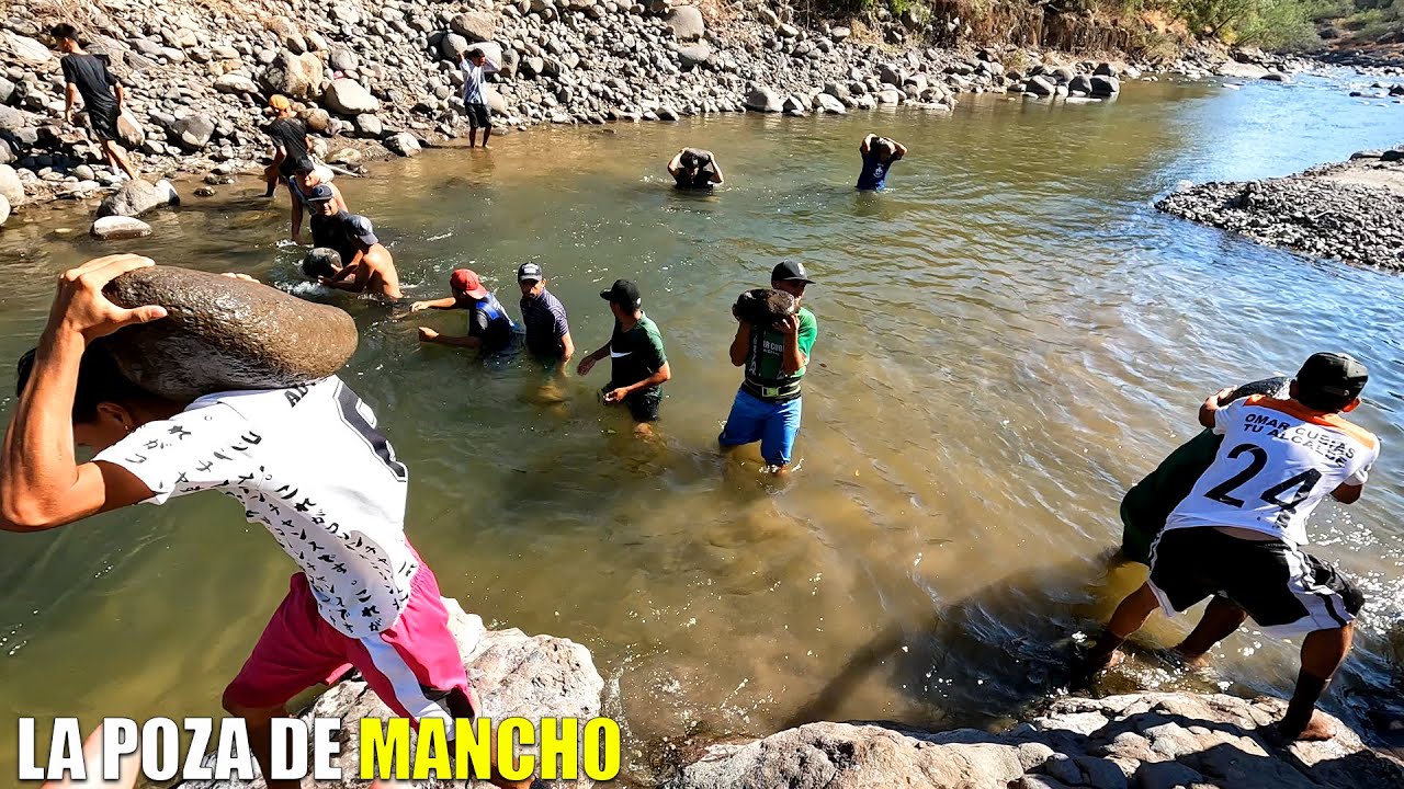 ASÍ CONSTRUYE LA GENTE LA POZA MÁS FAMOSA DE EL SALVADOR EN EL RÍO ...