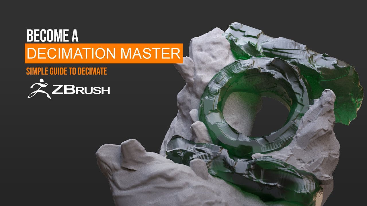 Zbrush Decimation Master Tutorial - Reduce Polycount for Game Asset in ...