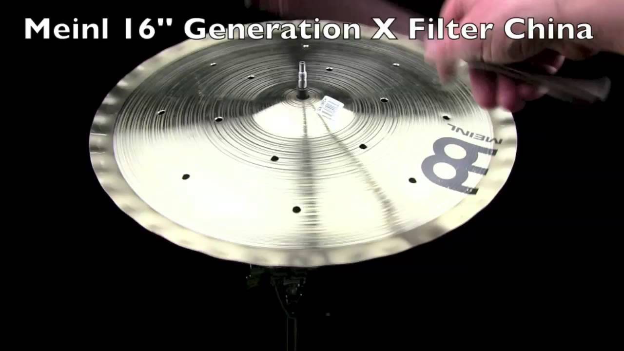 Meinl 16'' Generation X Filter China - YouTube