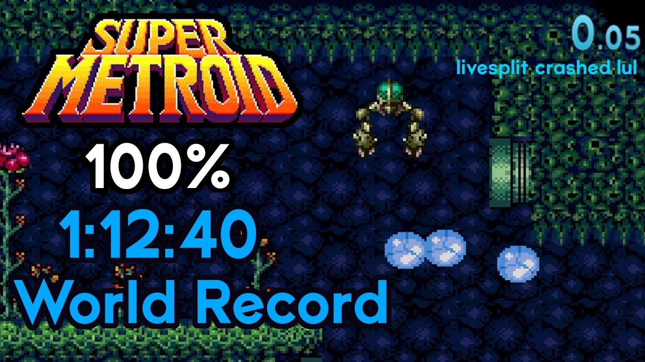 Super Metroid 100% - 1:12:40 (Former World Record) (1:12 #11) - YouTube